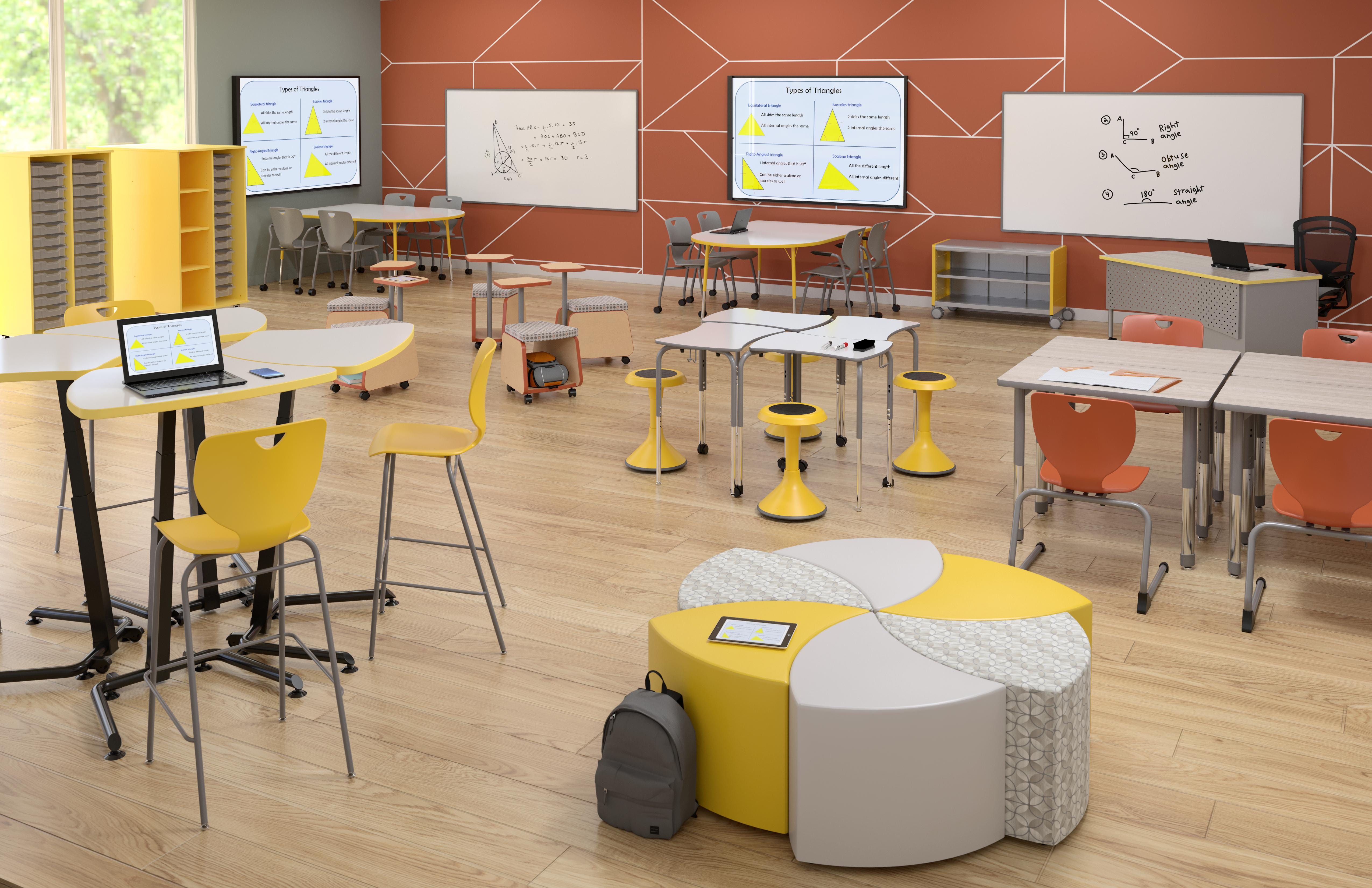 Classroom Select Soft Seating NeoLounge Spinner 6-Piece Set