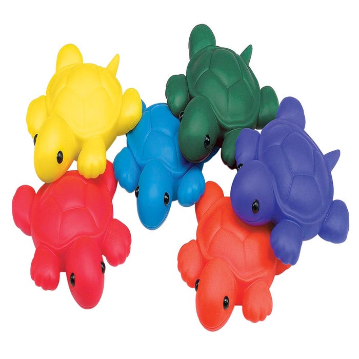 Sportime Indestructible Bean Bag Turtles, Set of 6
