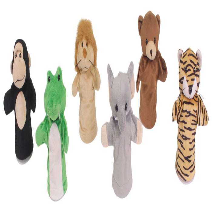Childcraft Wild Animal Puppets, Set of 6