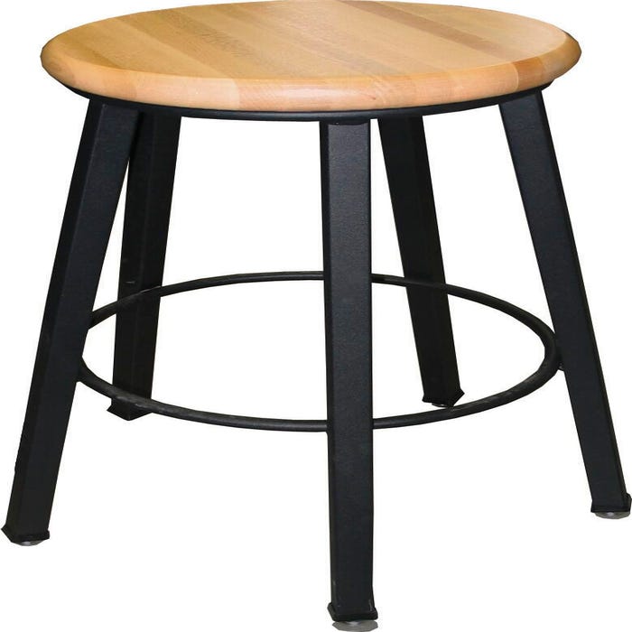 Wisconsin Bench 5-Leg Fixed Height Fully Welded Square Tube Stool, 18 ...