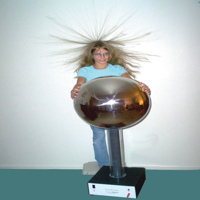 Science First Van de Graaff Generator, 500 Kilovolts, Negative