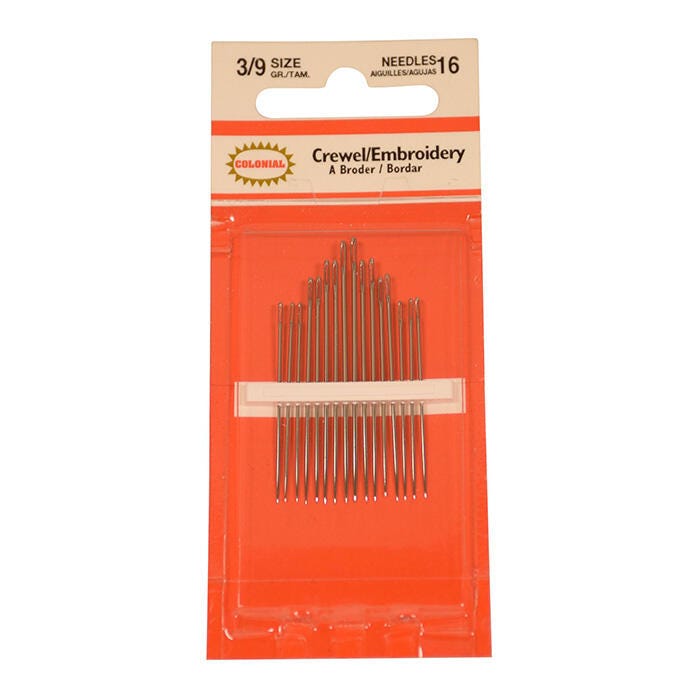 School Specialty Embroidery and Crewel Needle Assortment, Metallic