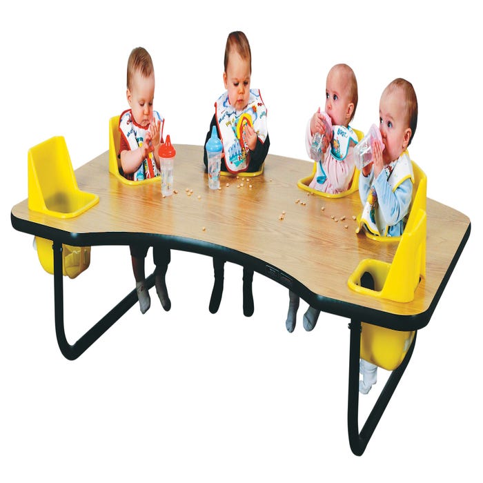 Toddler Tables 6 Seat Toddler Table, 72 x 48 Inches