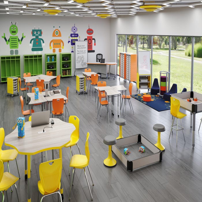 Classroom Select Contemporary Four Leg Chair | School Specialty