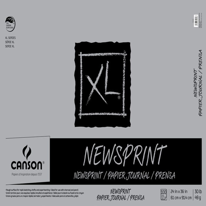 Canson XL Newsprint Pad, 24 x 36 Inches, 30 lb, 100 Sheets