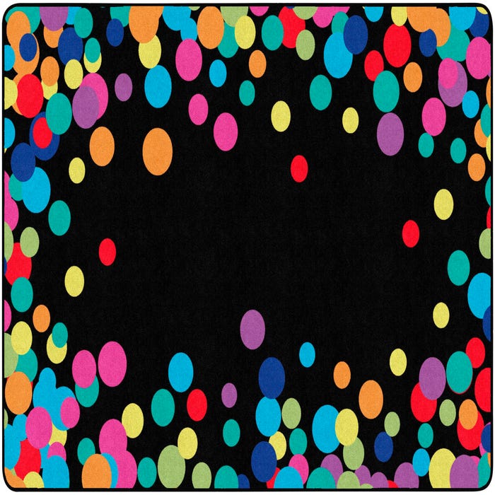 Childcraft ABC Furnishings Colorful Confetti Carpet for Classrooms ...