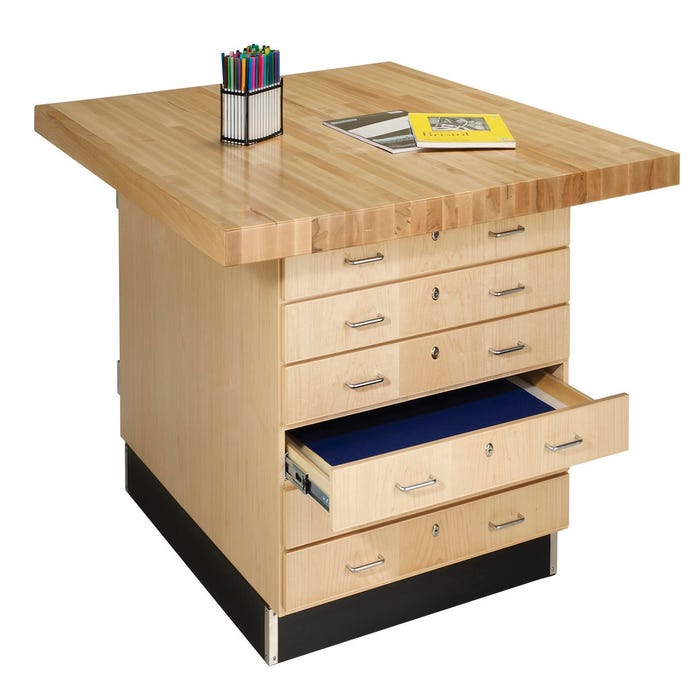 Diversified Woodcrafts Four Station Workbench with Vises and Storage ...