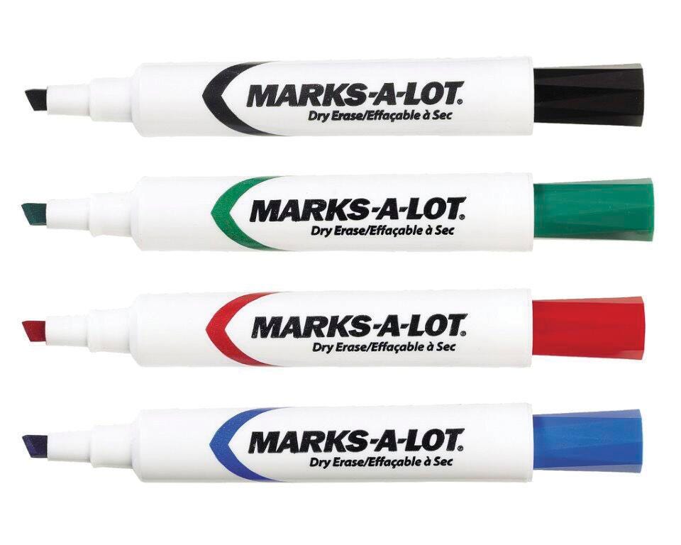 Avery Marks-A-Lot Desk-Style Dry Erase Low Odor Non-Toxic Dry Erase ...