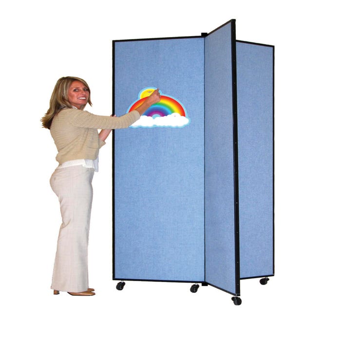 Screenflex Mobile Display Tower, 3 Panels