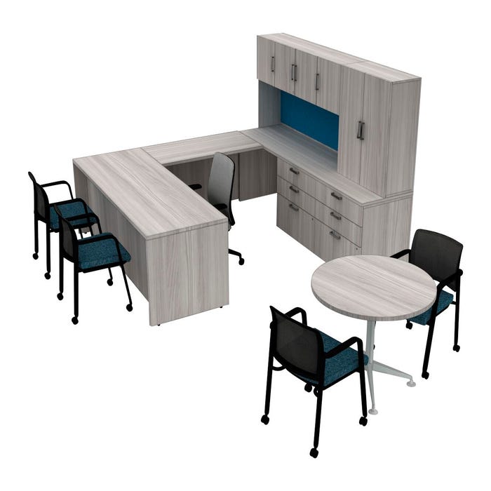 AIS Calibrate Series Typical 48 Admin Desk, 8-1/2 x 8 Feet | School ...