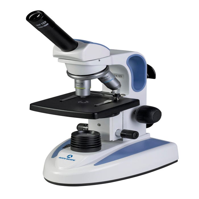 Accu-Scope EXM-150 Compound Monocular Microscope with Clips Stage and ...