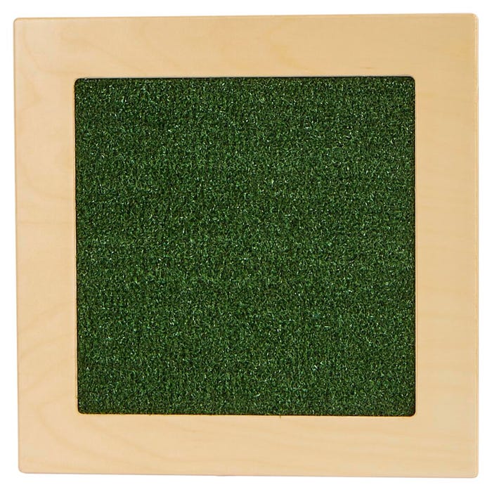 Abilitations Tactile Sensory Panel, Turf Grass, 15 x 15 x 3/4 Inches